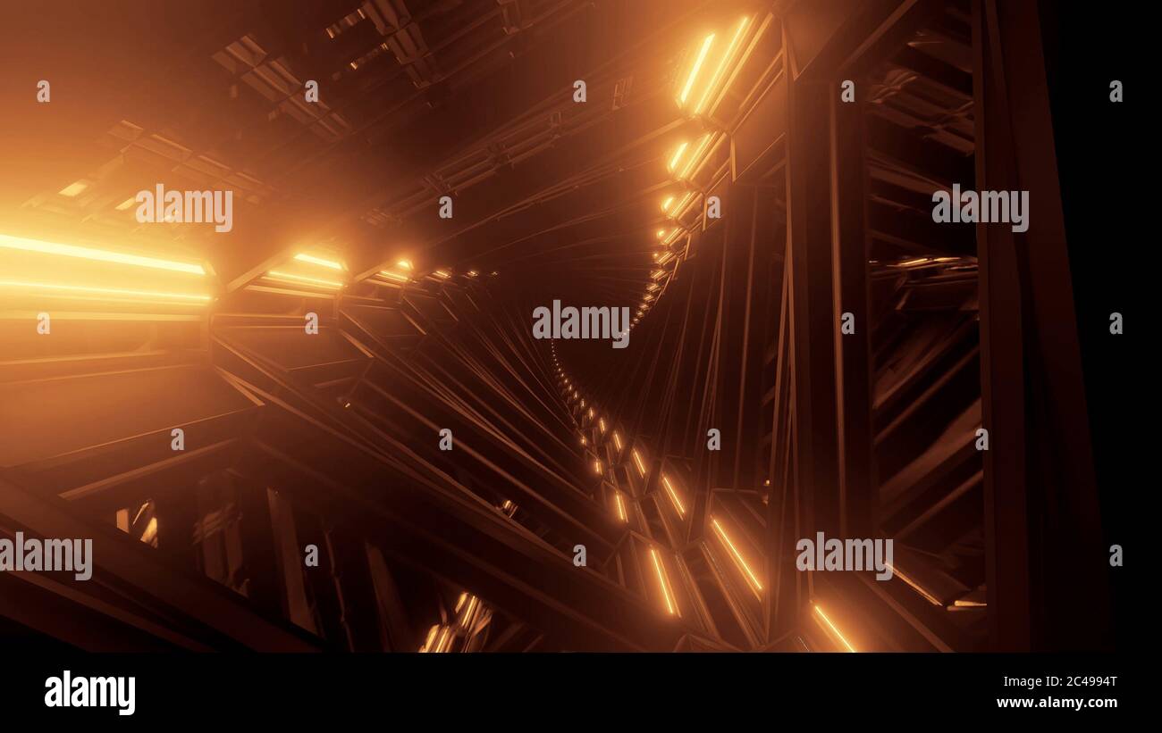 3D rendering of dynamic bright golden laser lights Stock Photo - Alamy