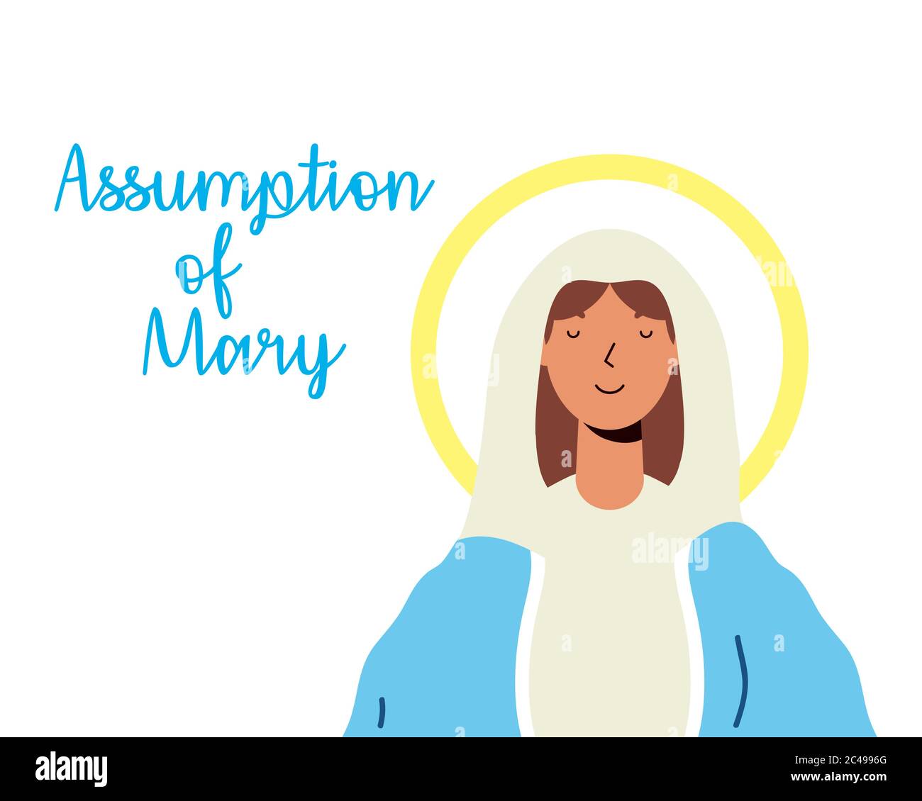 miraculous virgin assumption of mary with lettering vector illustration ... miraculous virgin assumption of mary with lettering vector illustration ...