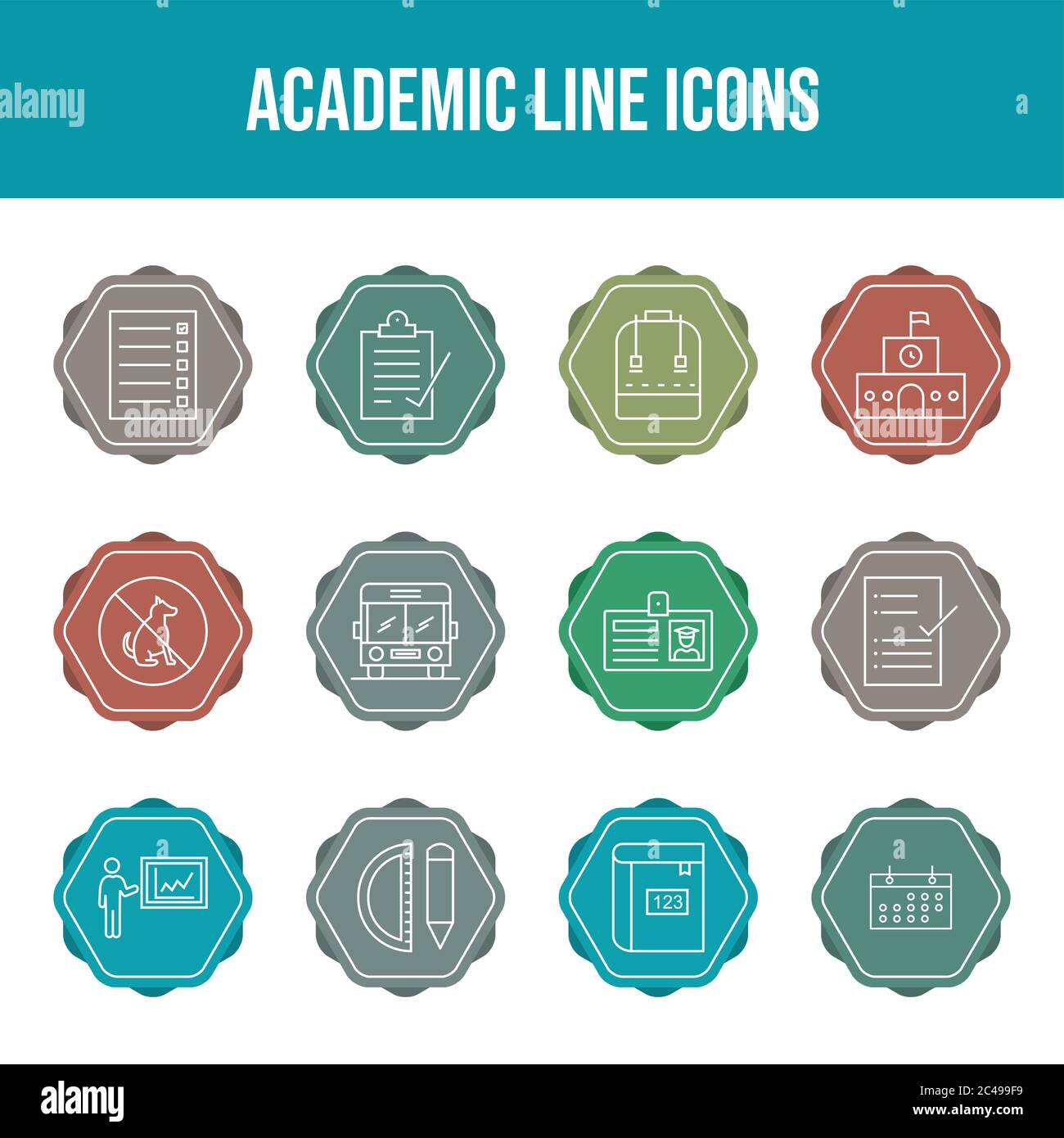 Beautiful Academic vector icon set Stock Vector Image & Art - Alamy