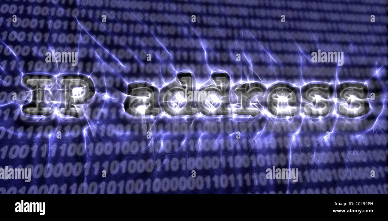 Banner of internet security buzzword text done with kirlian photography ...