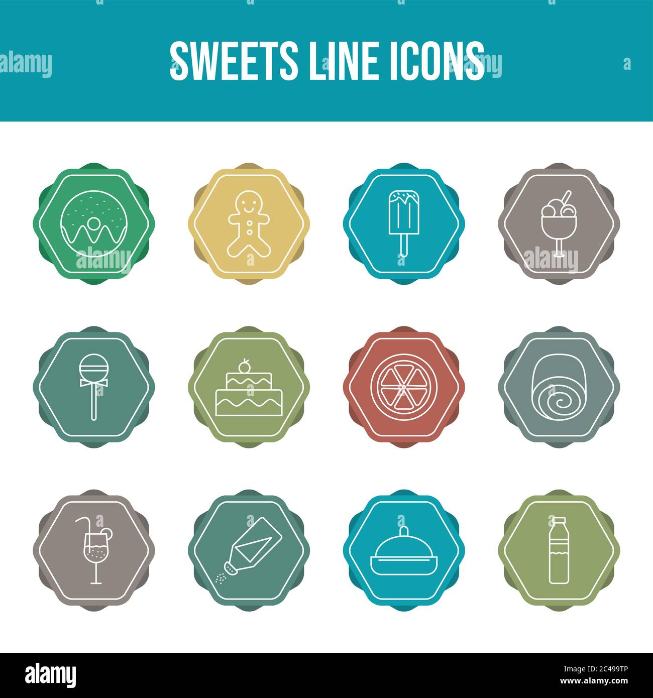 Ginger cake slice Stock Vector Images - Alamy