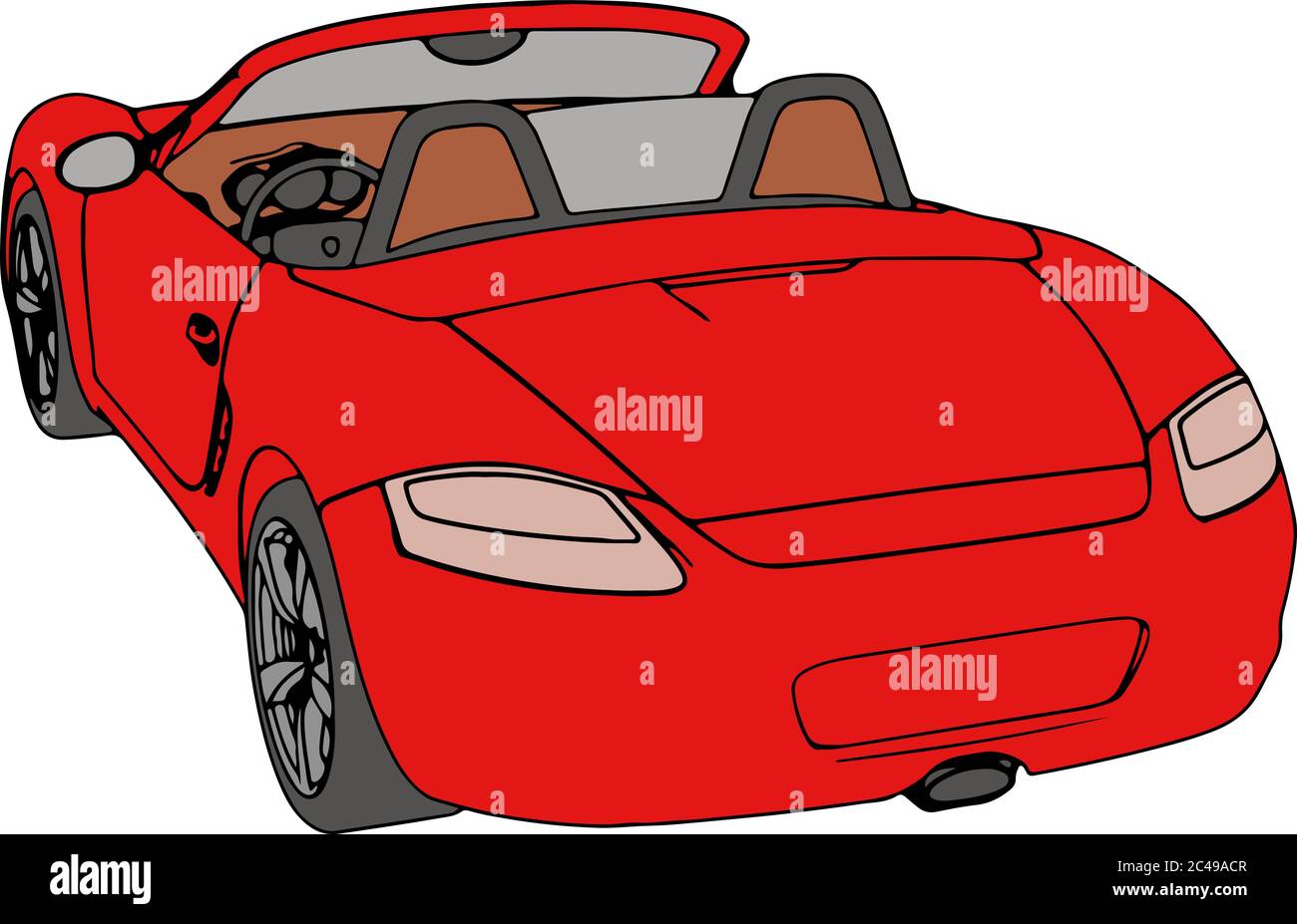 red sports car vector Stock Vector Image & Art - Alamy