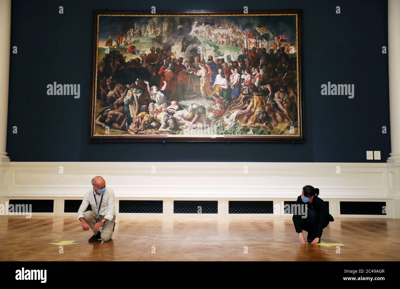 Barry Carroll (left) and Kate Jameson of the Visitor Experience Team at ...