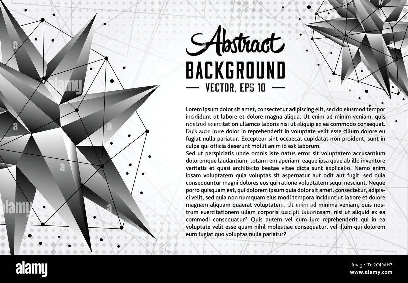 Abstract polygon geometry shape. Vector and illustration Stock Vector ...