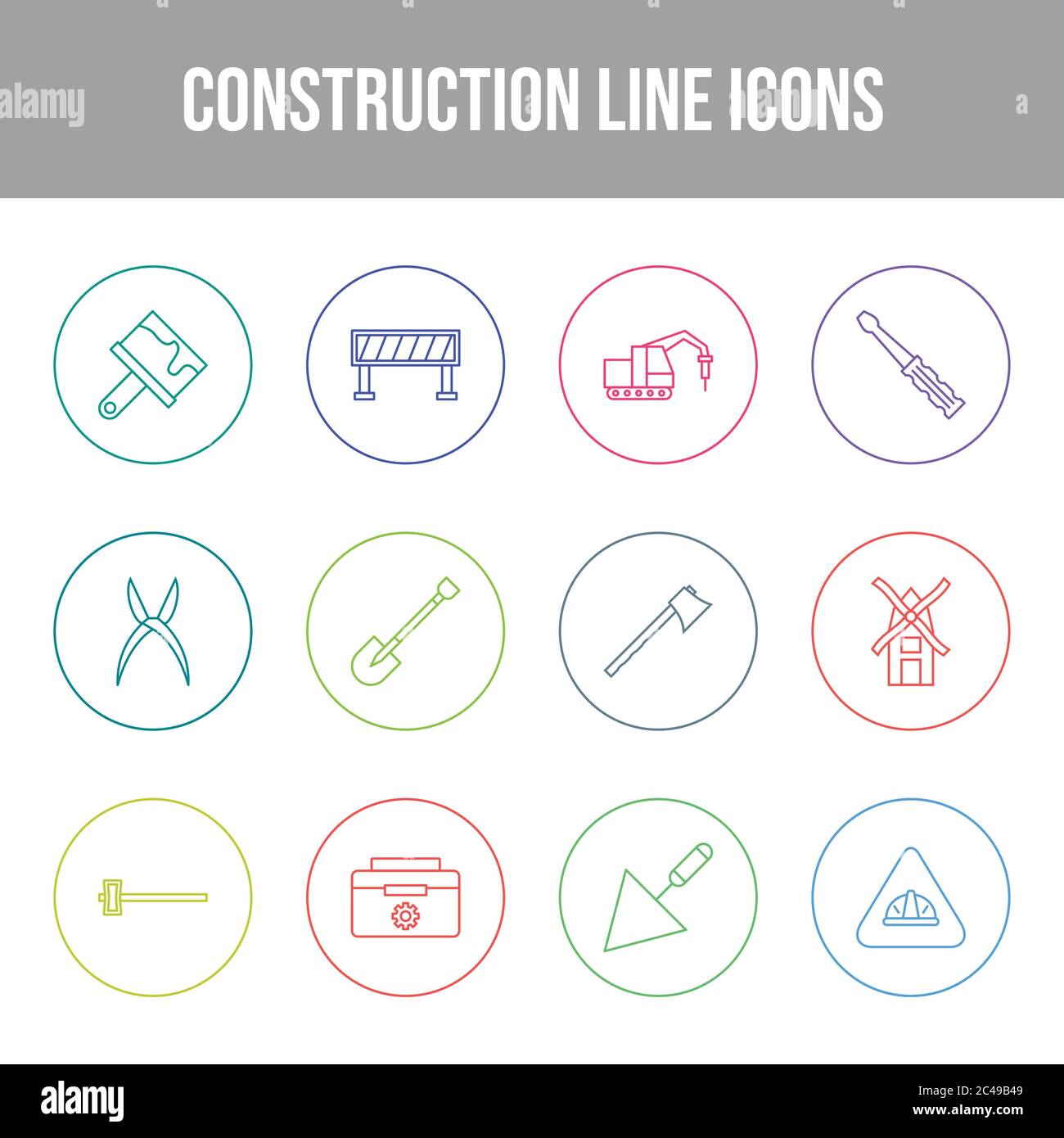 Beautiful Construction vector icon set Stock Vector Image & Art - Alamy