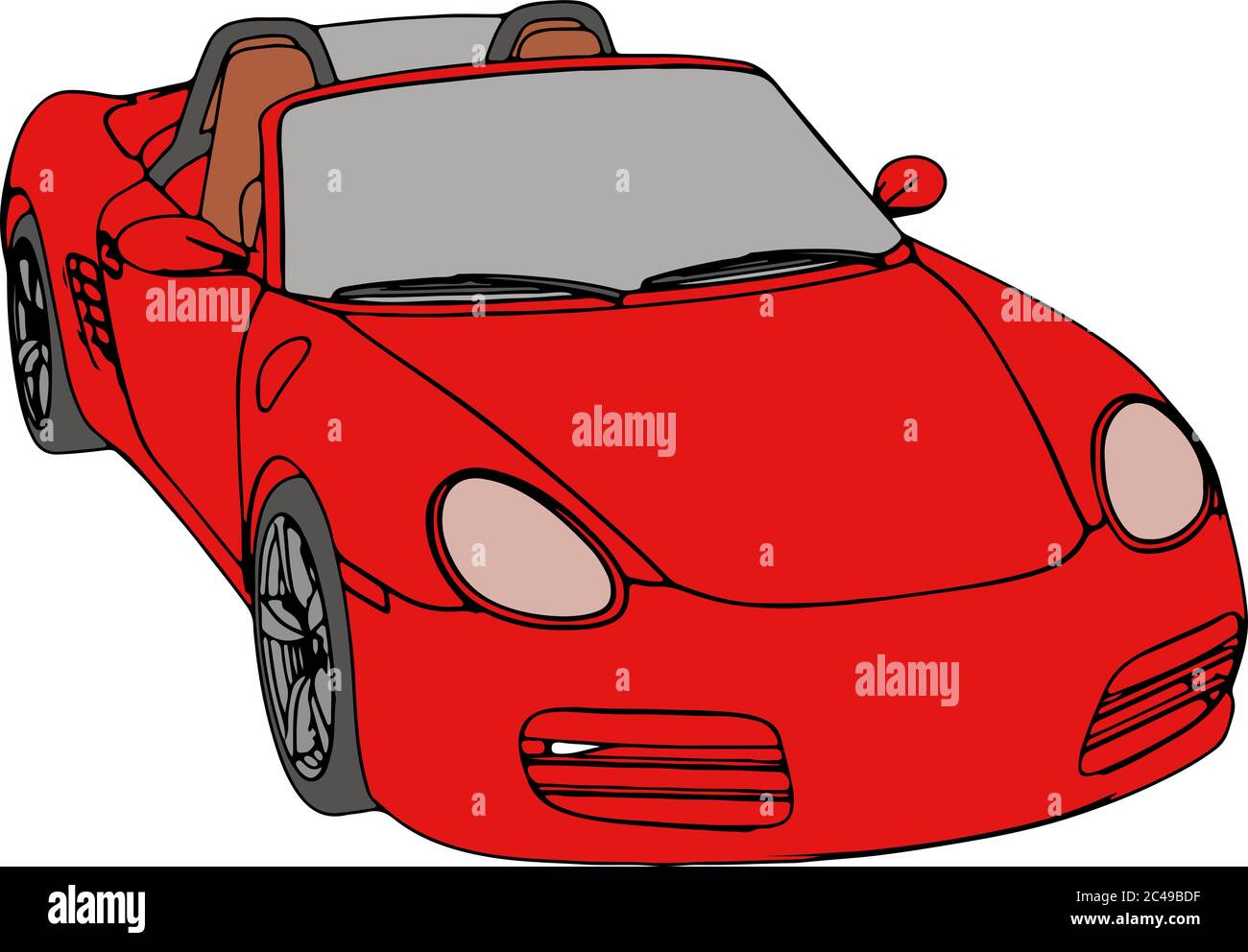 red sports car vector Stock Vector Image & Art - Alamy