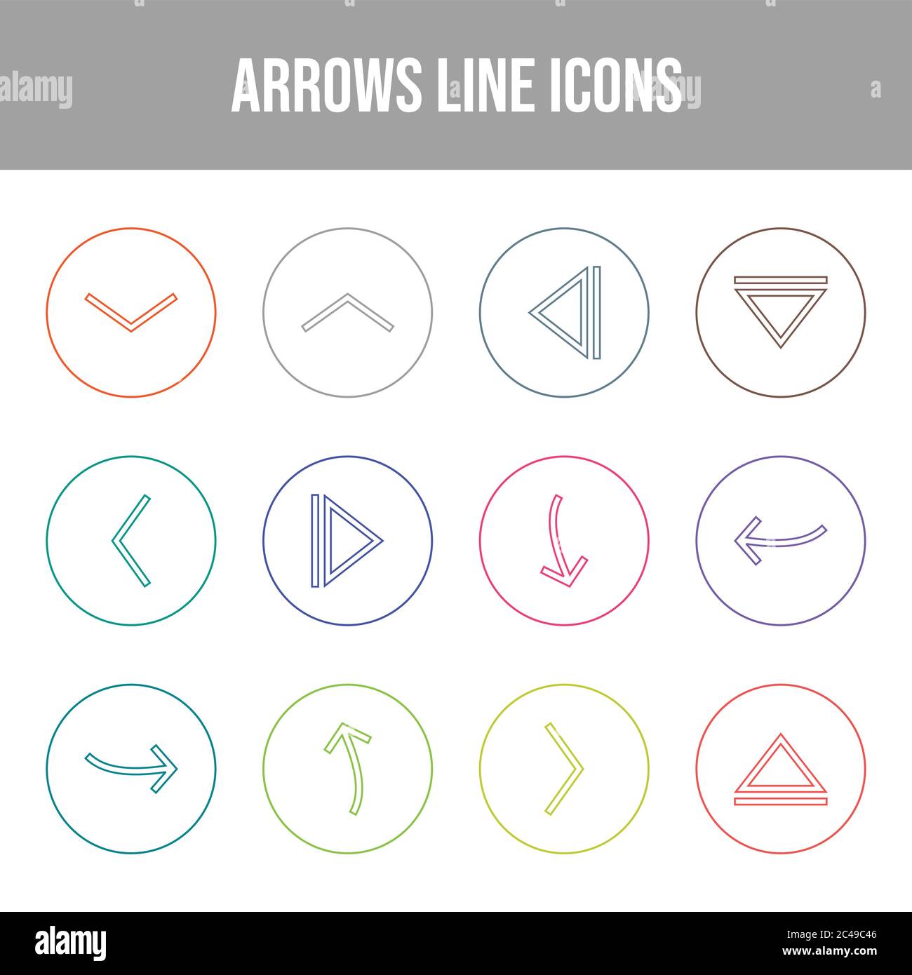 Beautiful Arrows vector icon set Stock Vector Image & Art - Alamy