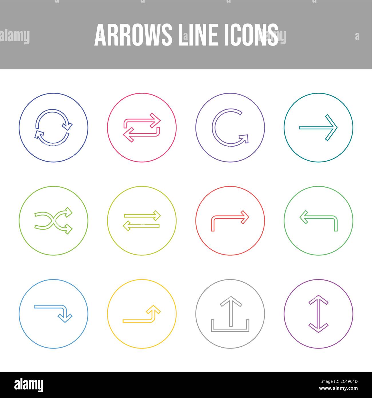 Beautiful Arrows vector icon set Stock Vector Image & Art - Alamy
