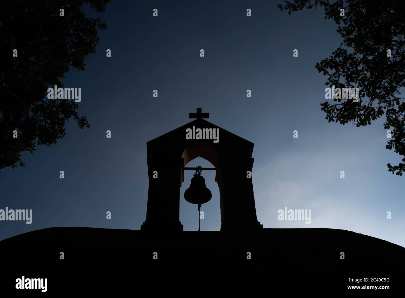 Old bell at the top of a church hi-res stock photography and images - Alamy