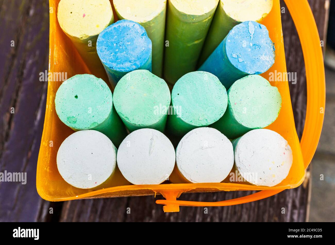 Close up white chalks hi-res stock photography and images - Alamy
