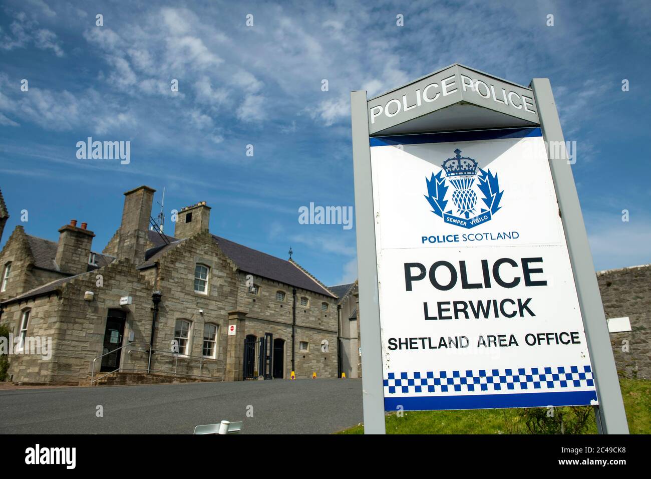 Police Station Lerwick Shetland Scotalnd Stock Photo - Alamy