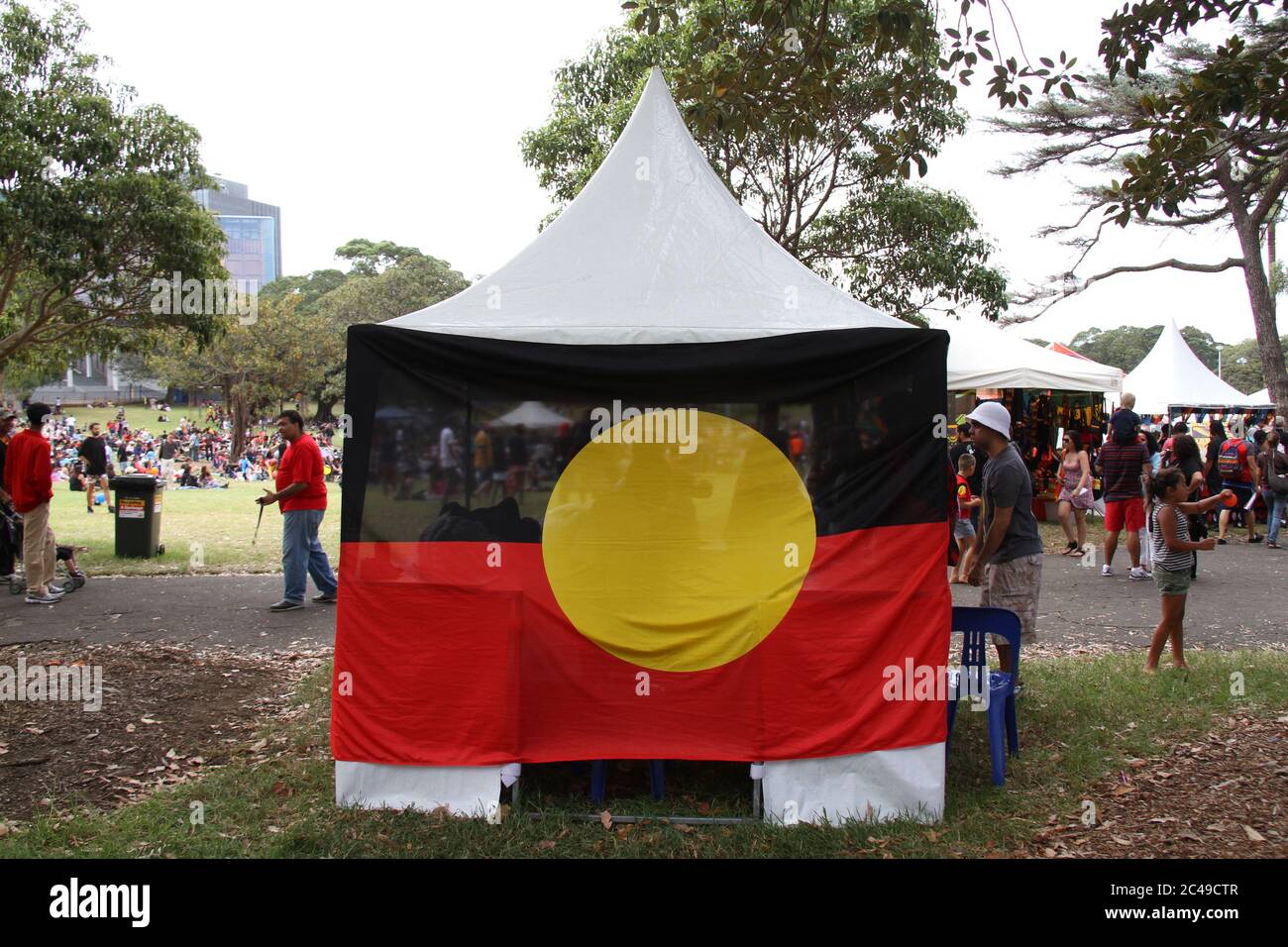 Stalls at the 2014 Yabun Festival at Victoria Park, Camperdown on ...