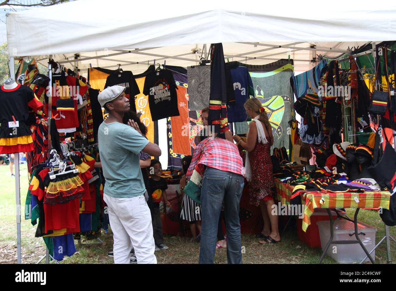 Stalls at the 2014 Yabun Festival at Victoria Park, Camperdown on ...
