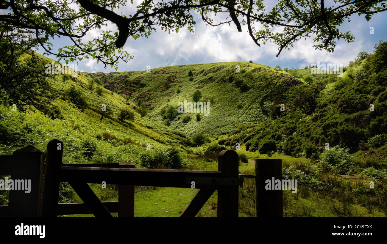 View from the fence on the valley , Carding Mill Valley, Church ...