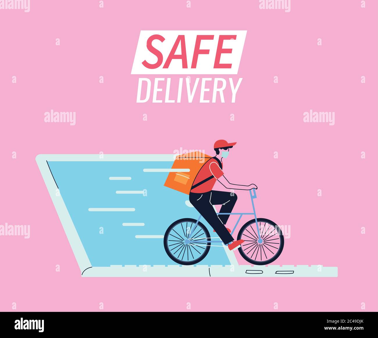 merchandise delivery location by screen vector illustration desing ...