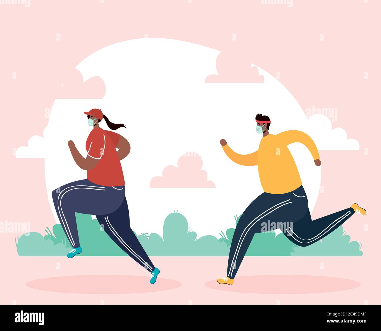 Wearing runners Stock Vector Images - Alamy