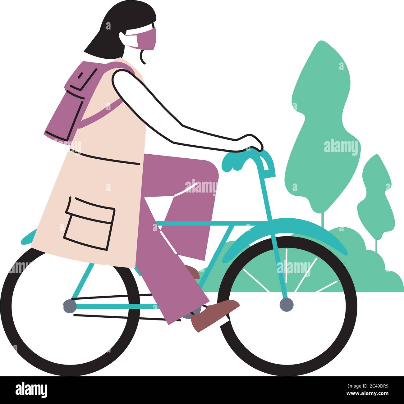 Pandemic street life Stock Vector Images - Alamy