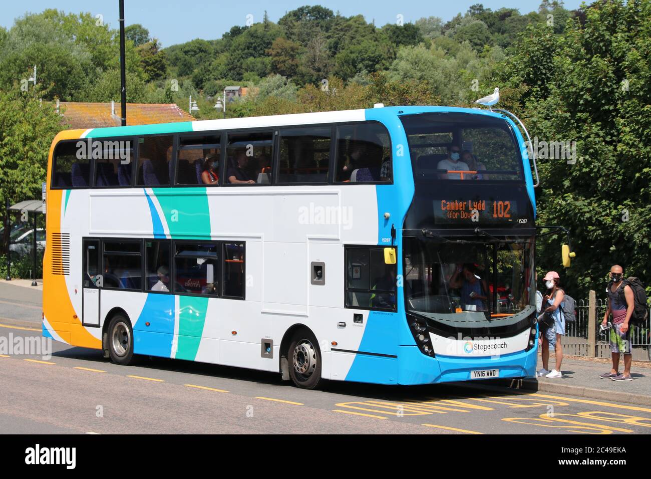 STAGECOACH SOUTH EAST DOUBLE DECK BUS IN NEW 2020 LIVERY Stock Photo ...