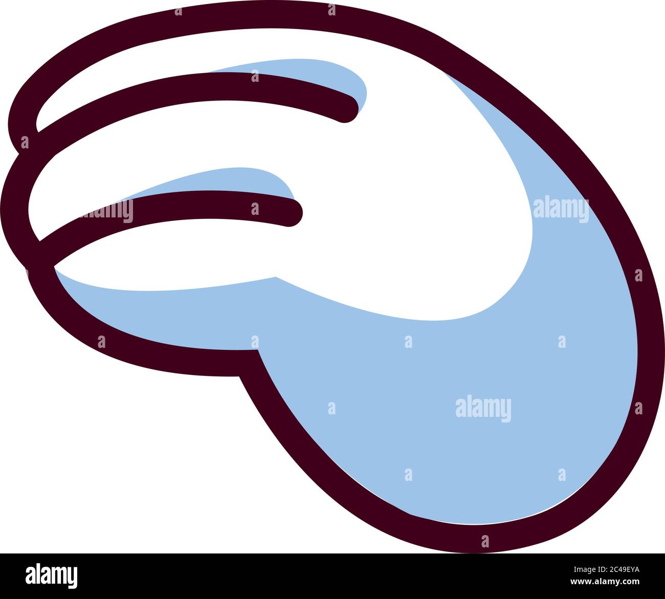 black and white outline cartoon hand vector illustration design Stock ...