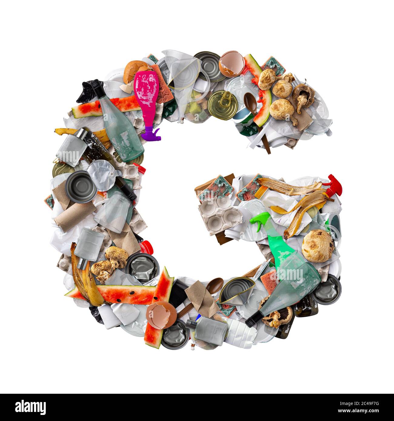 Letter rubbish trash font garbage hi-res stock photography and images ...