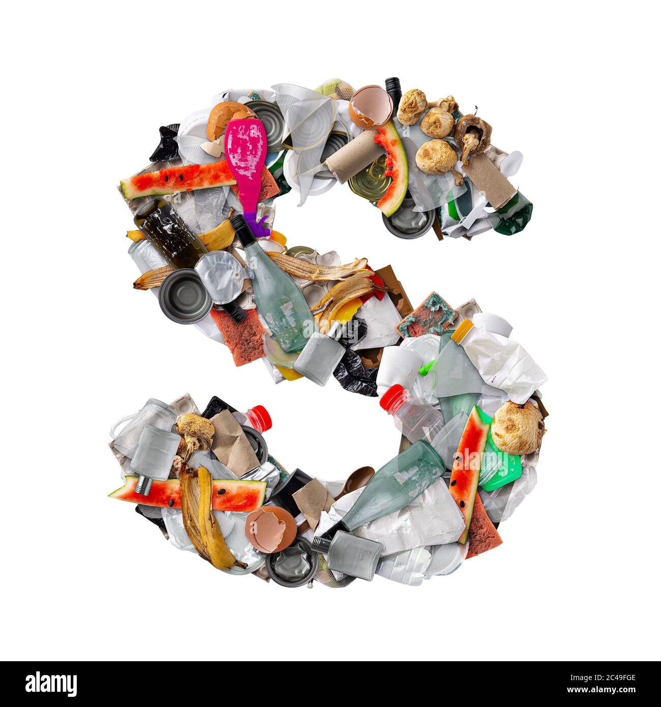 Letter rubbish trash font garbage hi-res stock photography and images ...