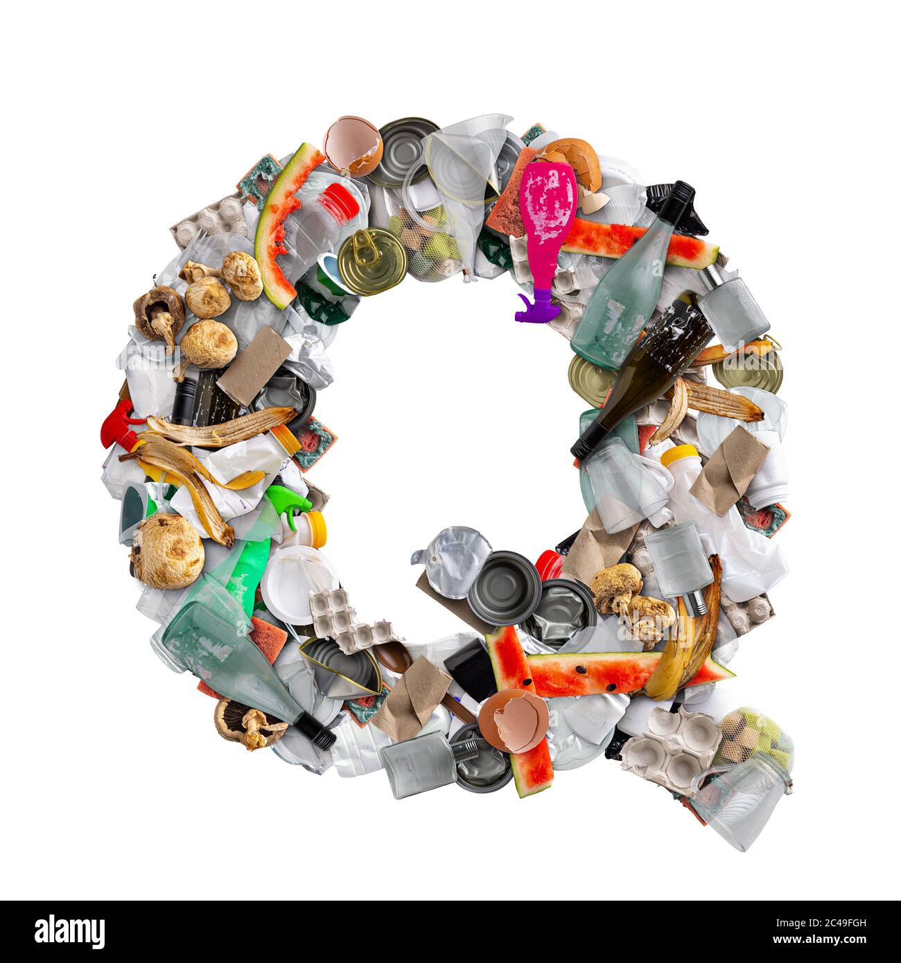 Letter rubbish trash font garbage hi-res stock photography and images ...