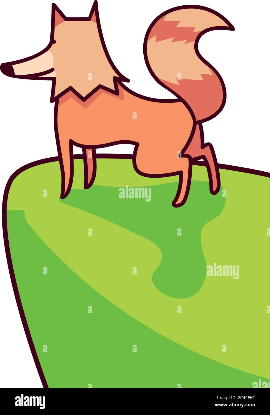 landscapes, nature and land animals vector illustration design Stock ...