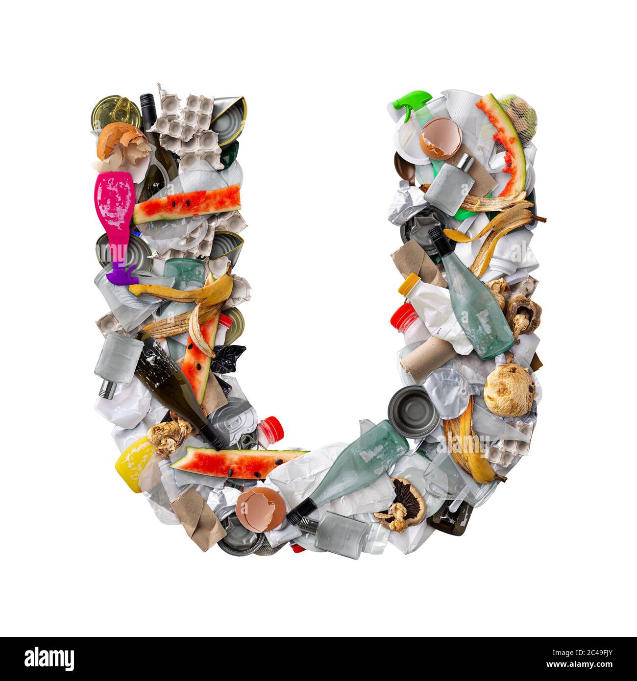 Letter rubbish trash font garbage hi-res stock photography and images ...