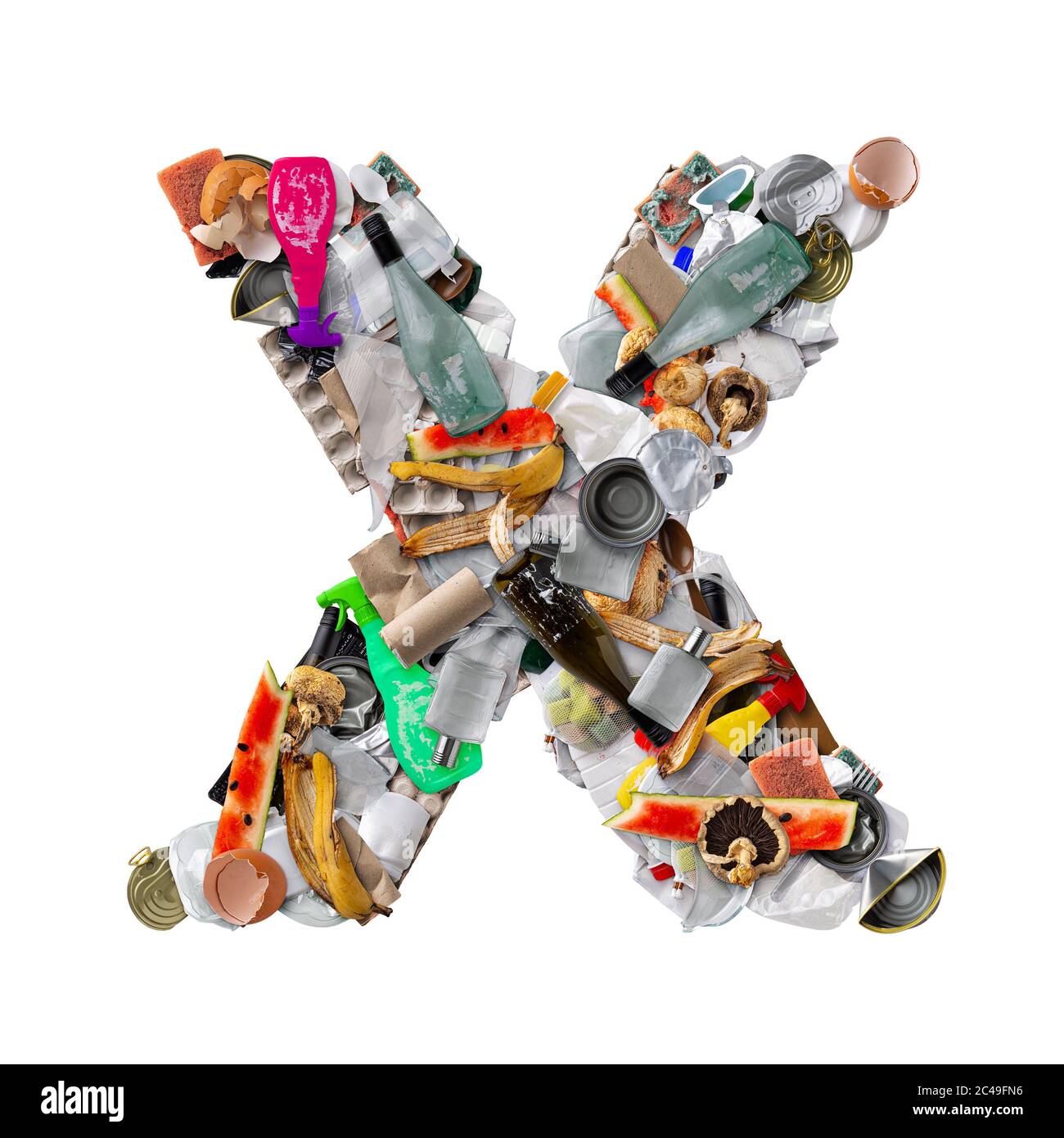 Letter rubbish trash font garbage hi-res stock photography and images ...