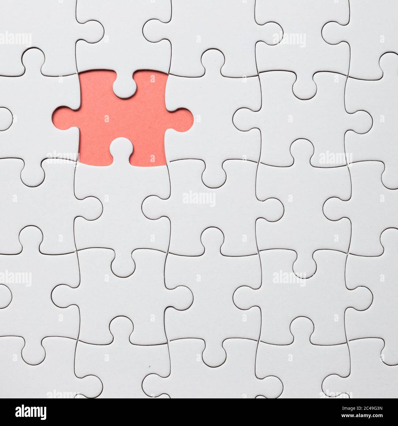 Puzzle piece one line hi-res stock photography and images - Alamy