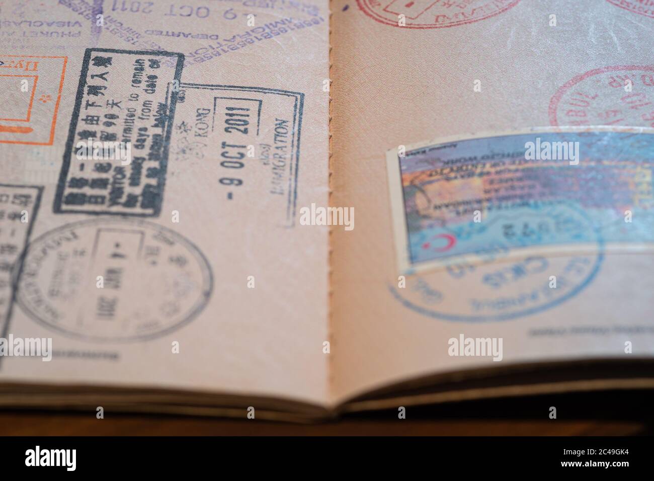 Passport stamp visa turkey hi-res stock photography and images - Alamy