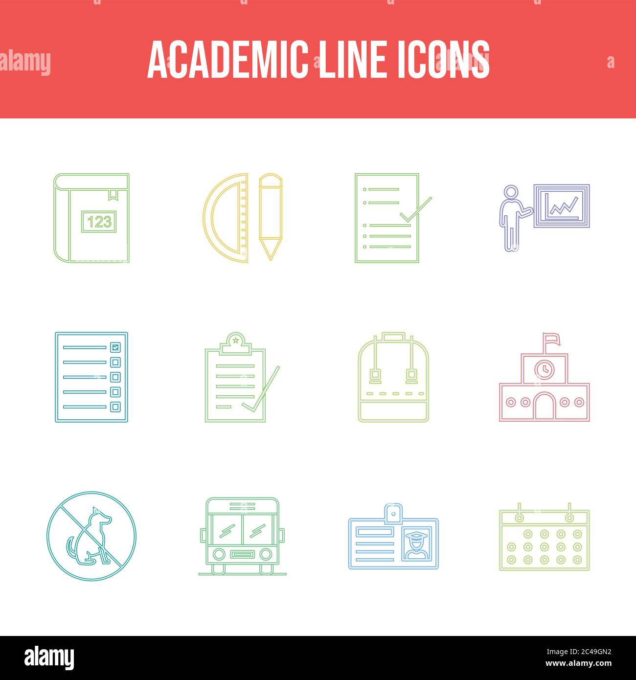 Academic id card set hi-res stock photography and images - Alamy