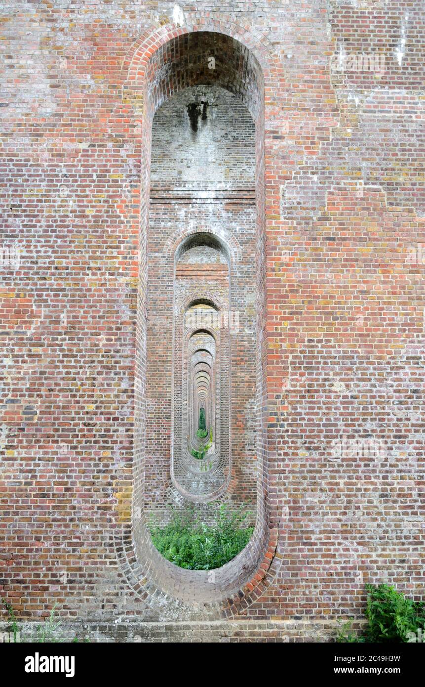 Chappel, Essex, 21/07/2014 The brick built Chappel Viaduct is a railway ...