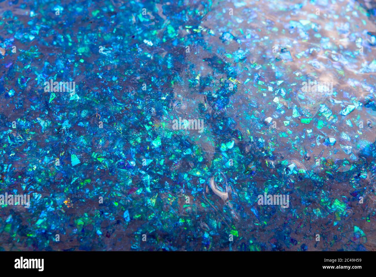 Blue glitter slime surface for backgrounds Stock Photo - Alamy
