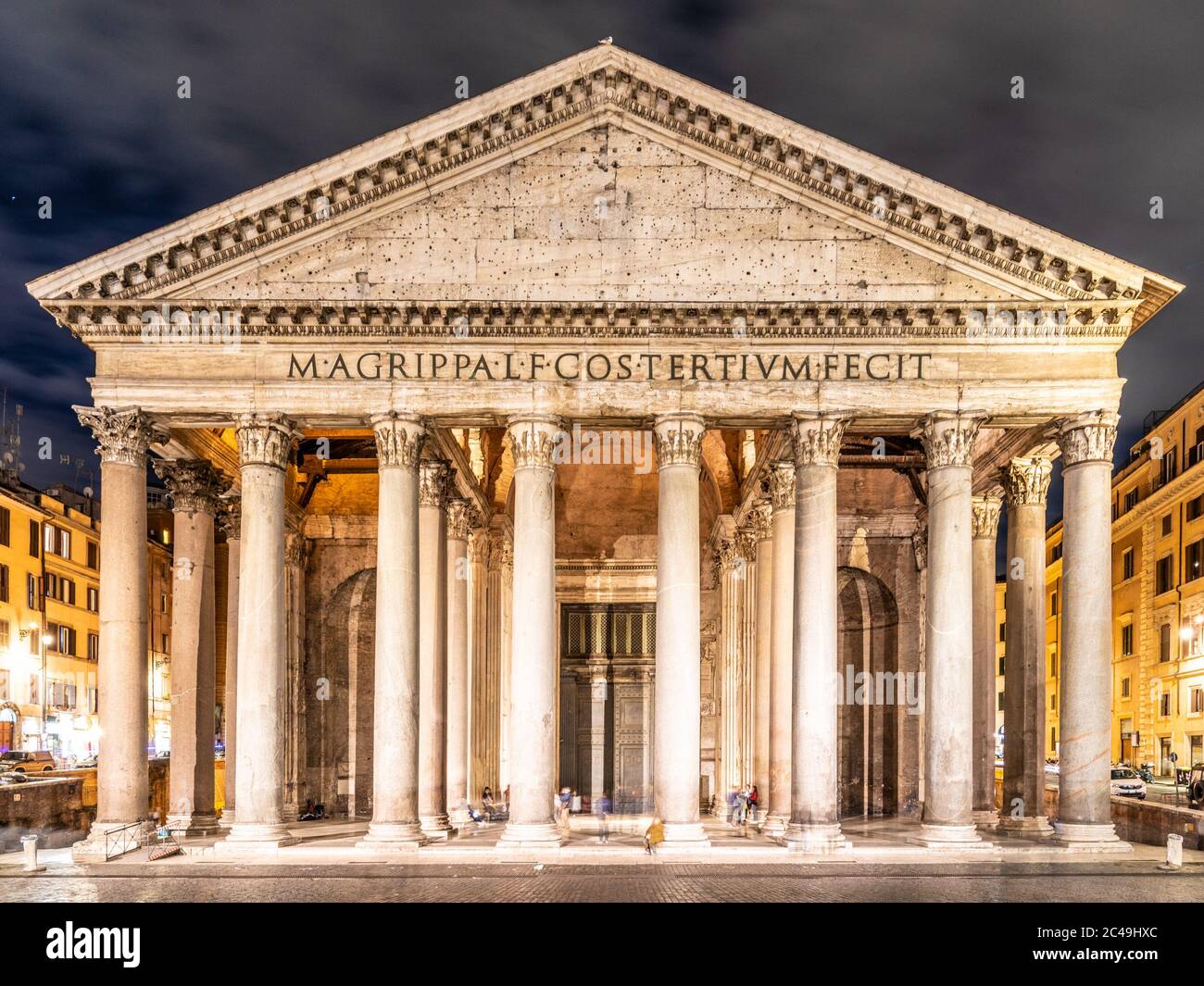 Pantheon illuminated view hi-res stock photography and images - Alamy