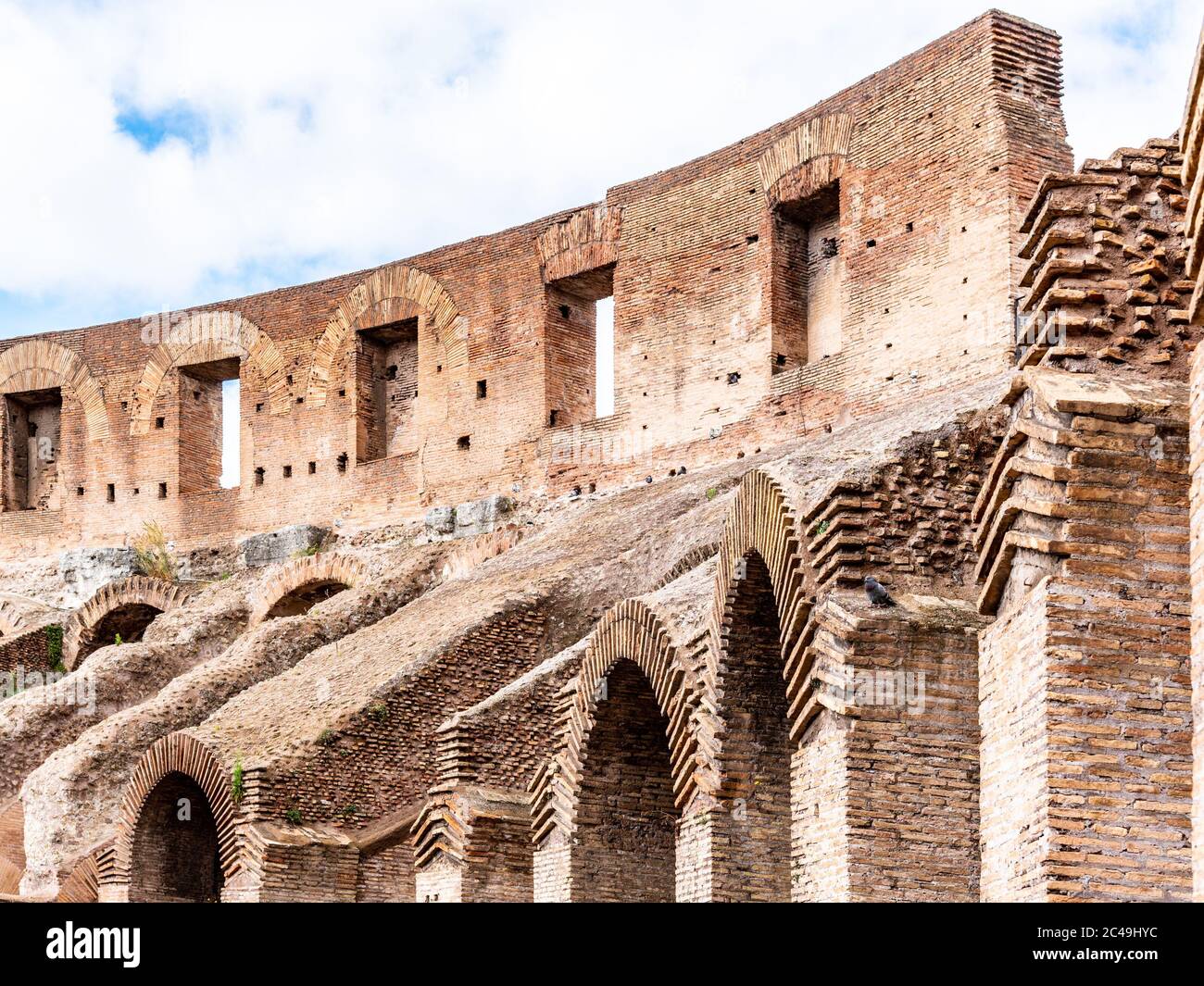 Colosseum rome interior corridor hi-res stock photography and images ...