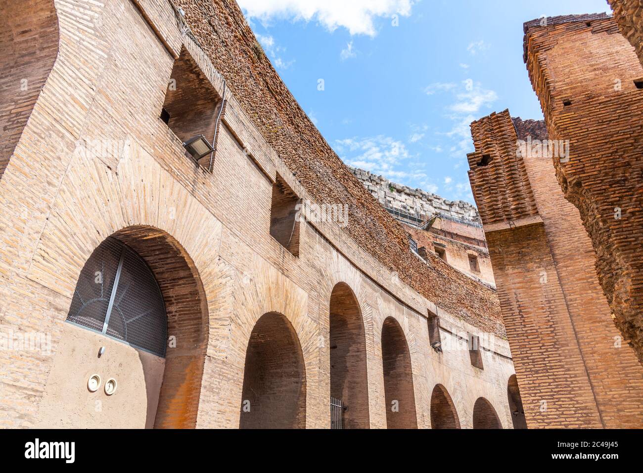 Colosseum rome interior corridor hi-res stock photography and images ...