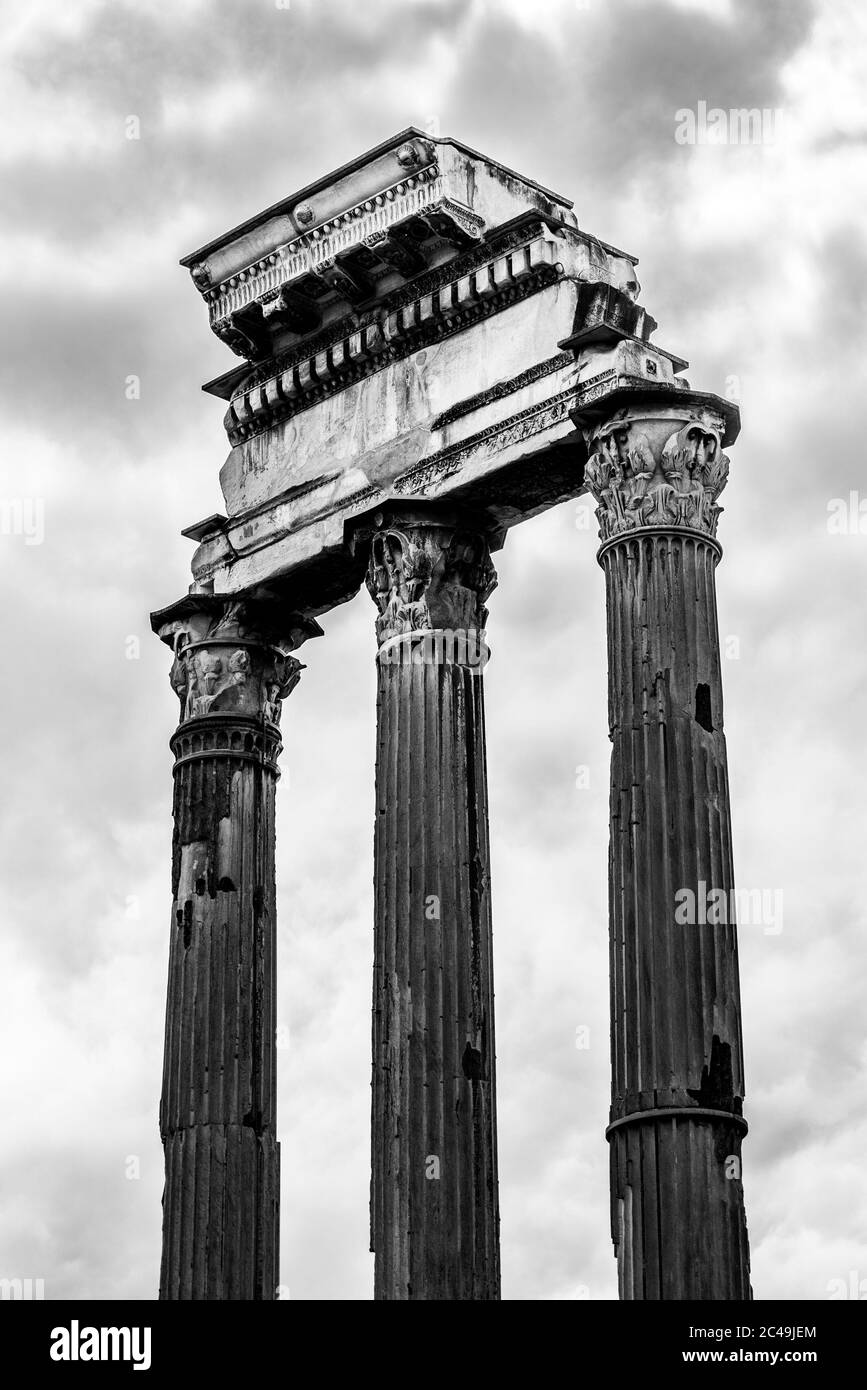 Blue sky view temple Black and White Stock Photos & Images - Alamy