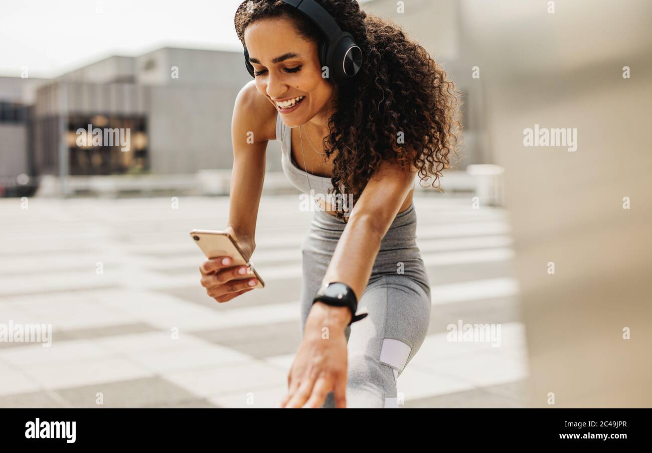 Smiling people stretching on exercise hi-res stock photography and ...