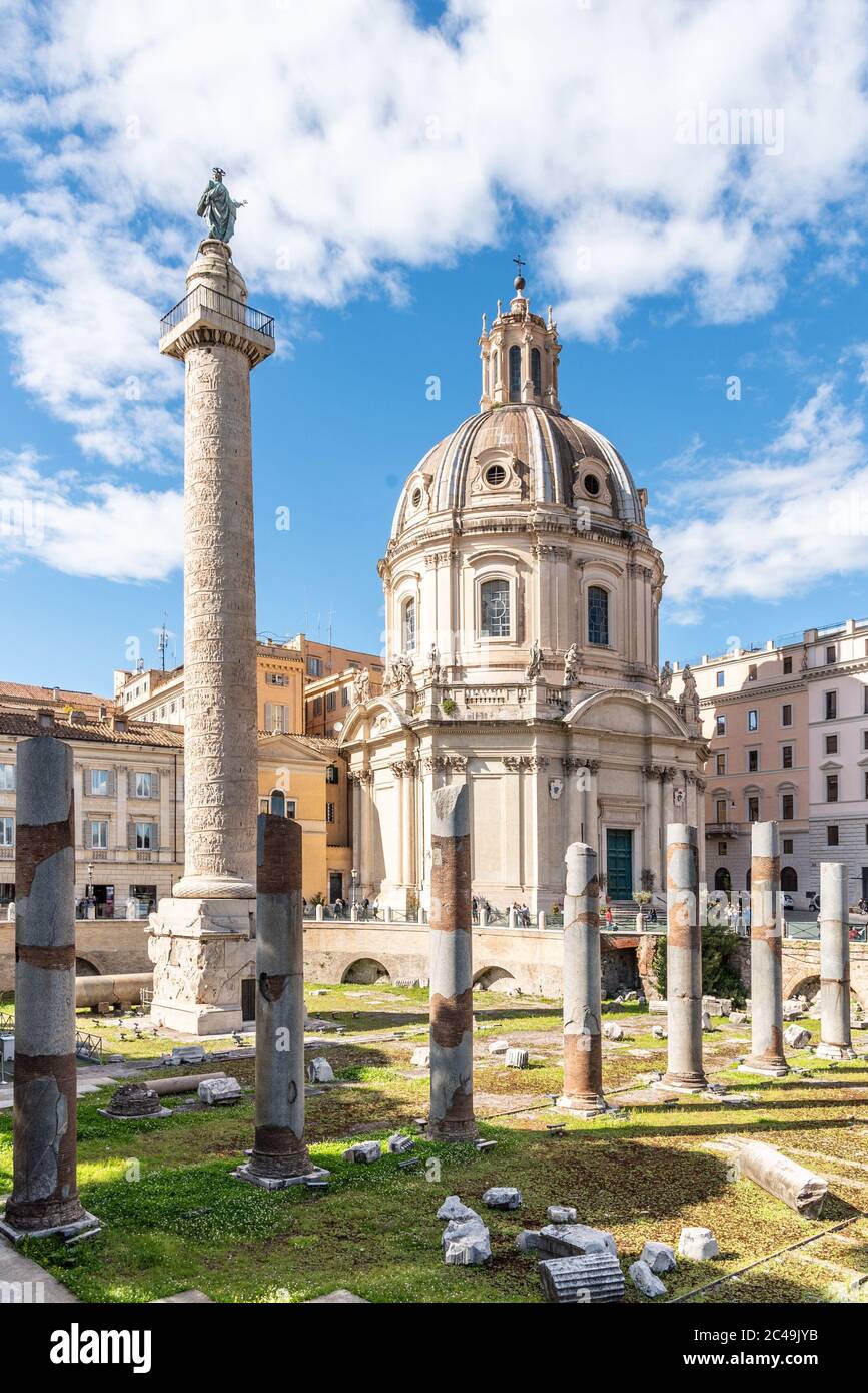 Colonna Traiana Montecitorio Rome