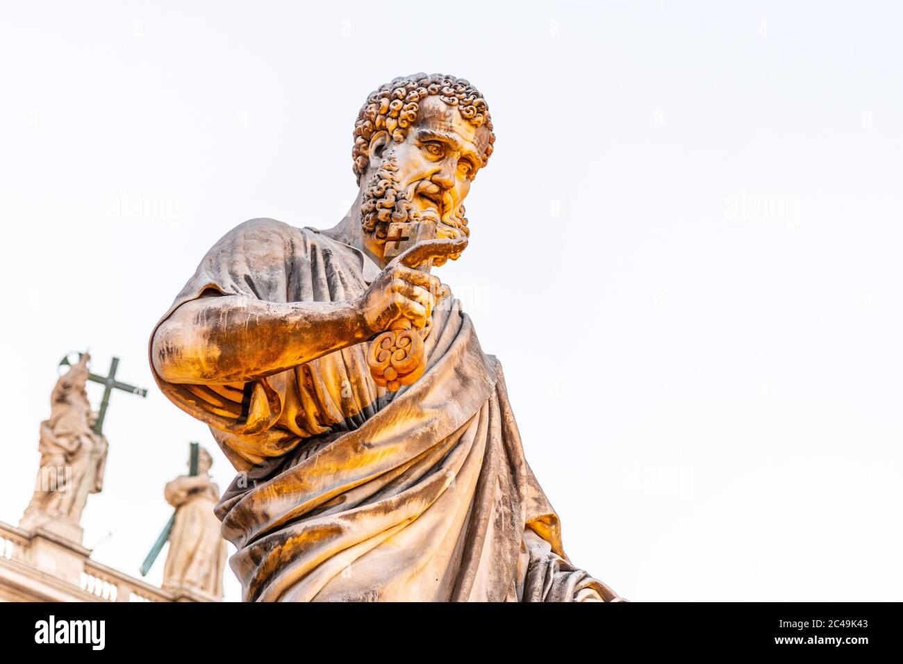 Saint peter statue with key hi-res stock photography and images - Alamy