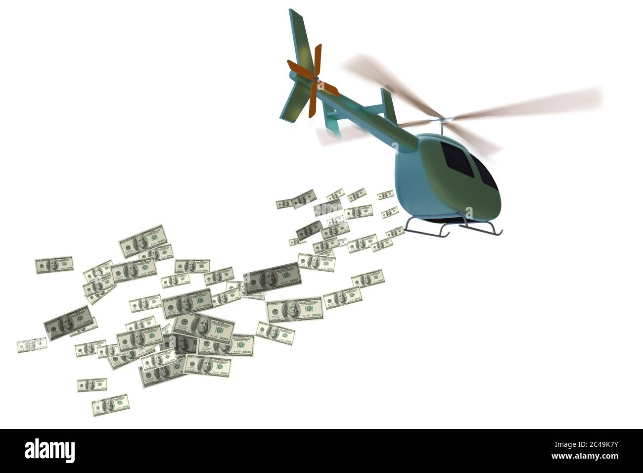Concept helicopter money 3d hi-res stock photography and images - Alamy