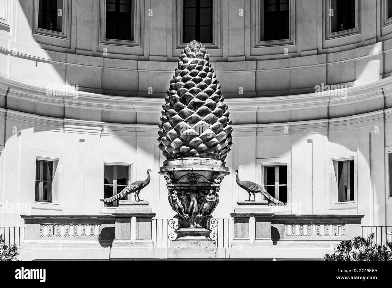 Bronze Pine Cone, Italian: Fontana della Pigna, at Courtyard of the ...