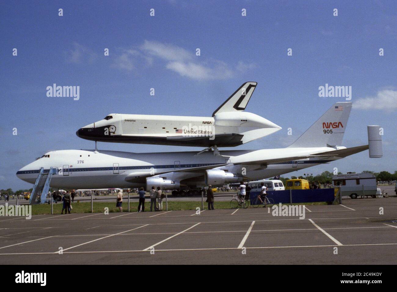 NASA Space Shuttle Enterprise visits London Stansted Airport on a ...