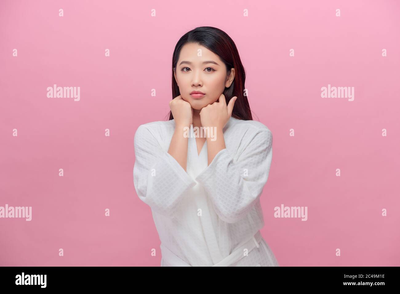 asian beauty woman smile to you with healthy teeth and skin Stock Photo ...