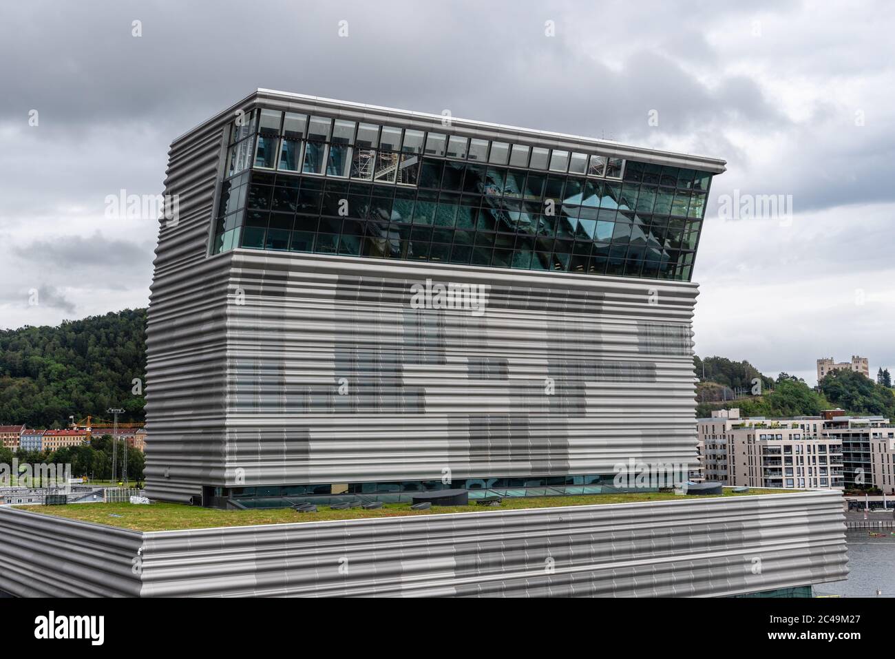 Oslo, Norway - August 11, 2019: Exterior view of Munch Museum. New ...