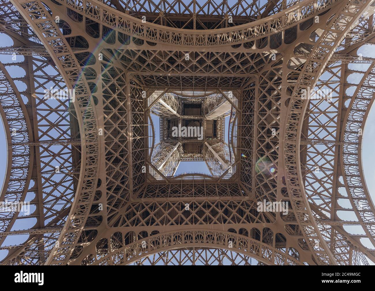 Low angle shot of Eiffel Tower, Paris Stock Photo - Alamy