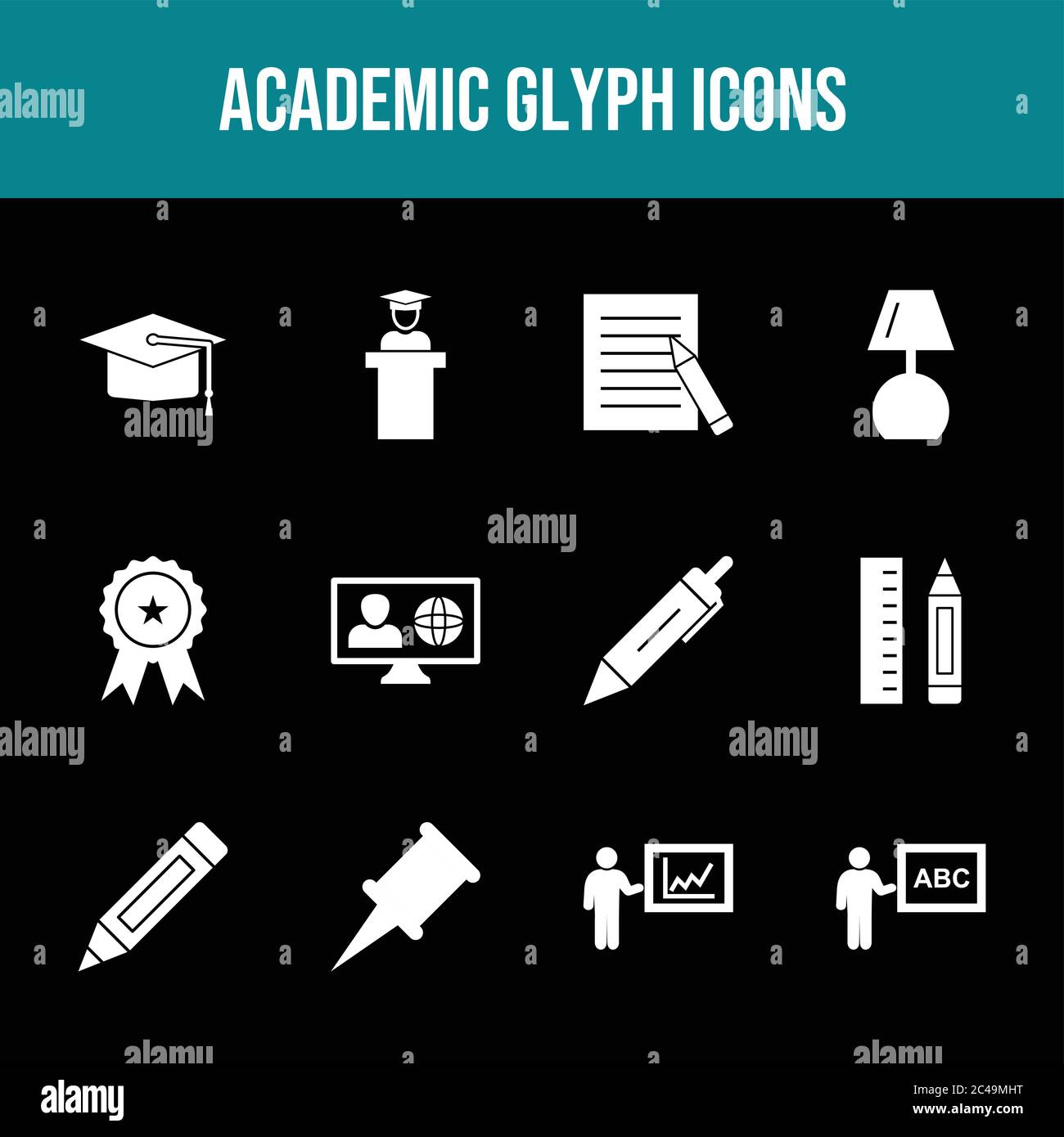 Beautiful Academic vector icon set Stock Vector Image & Art - Alamy