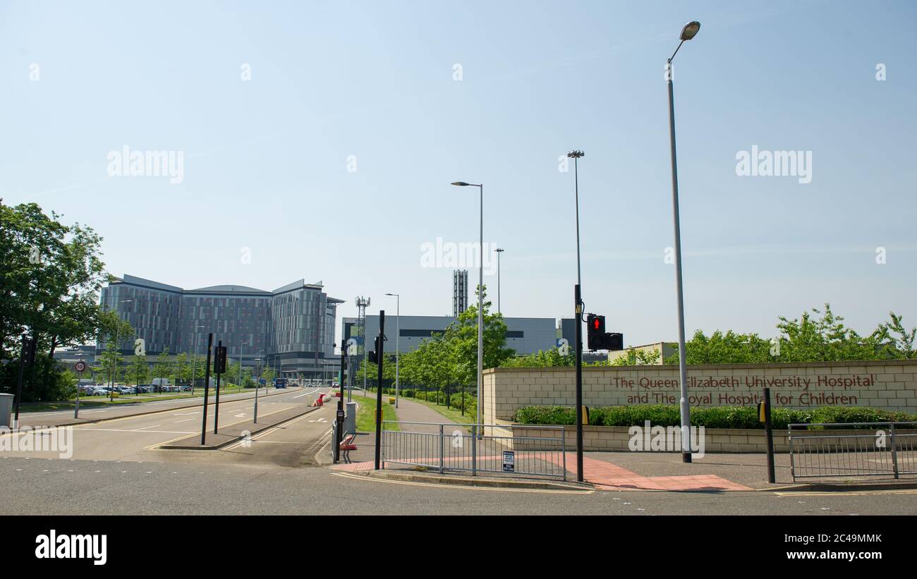Glasgow, UK. 25th June, 2020. Picture: Queen Elizabeth University ...