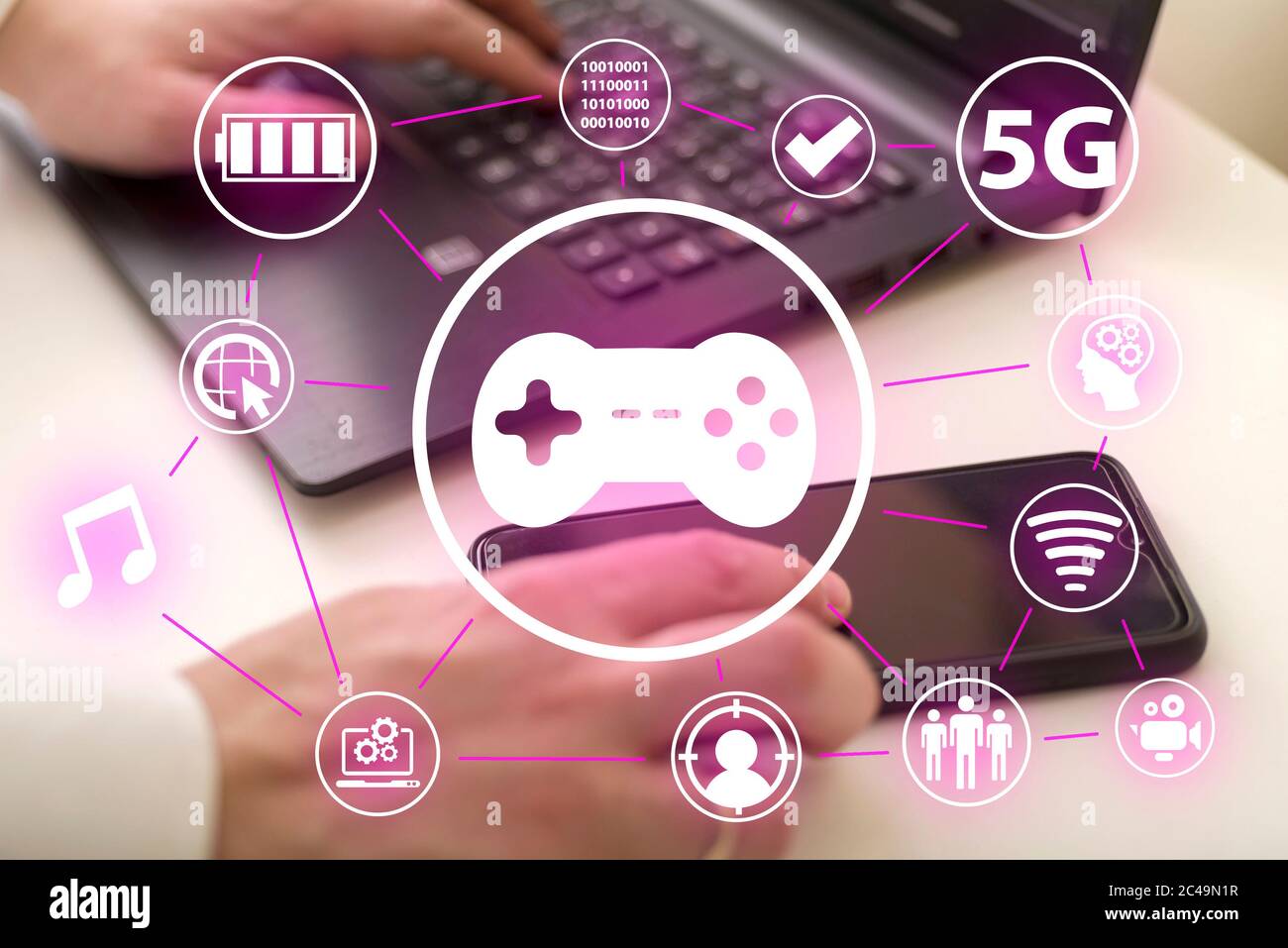 Joystick icon hi-res stock photography and images - Alamy